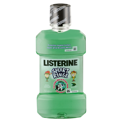 Listerine Smart Rinse Kids Mouthwash Mild Mint 250ml - RangePlus