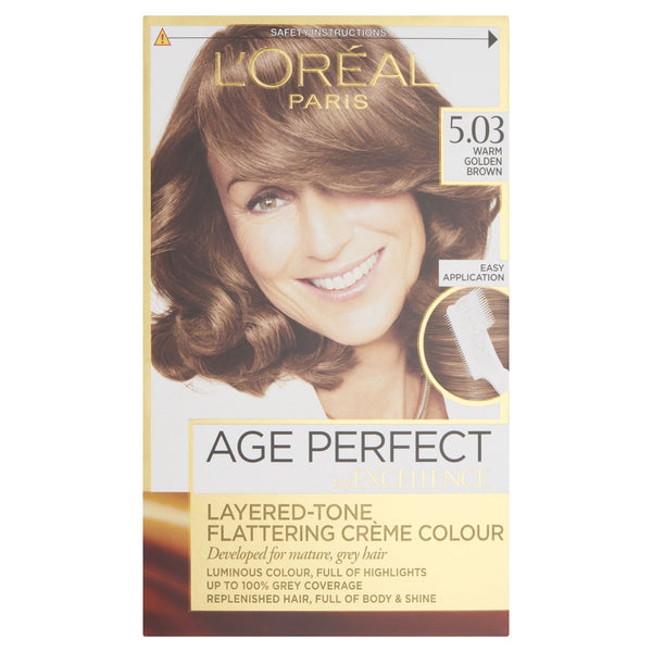 L Oreal Excellence Color Age Perfect Permanent Colour 5.01, Warm Golde ...