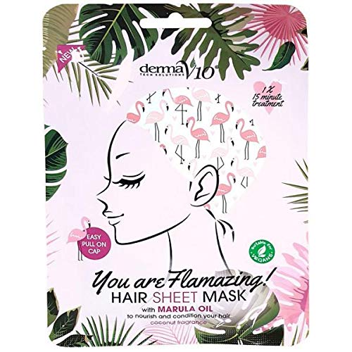 Derma V10 Flamingo Print Hair Mask - RangePlus