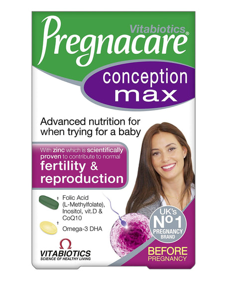 Vitabiotics Pregnacare Conception Max - 84 Tablets/Capsules - RangePlus