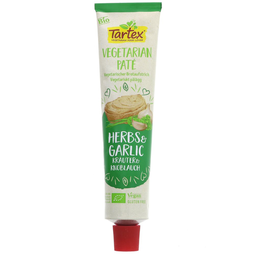 Tartex - Vegetarian Spread - Herb and Garlic 200g - RangePlus
